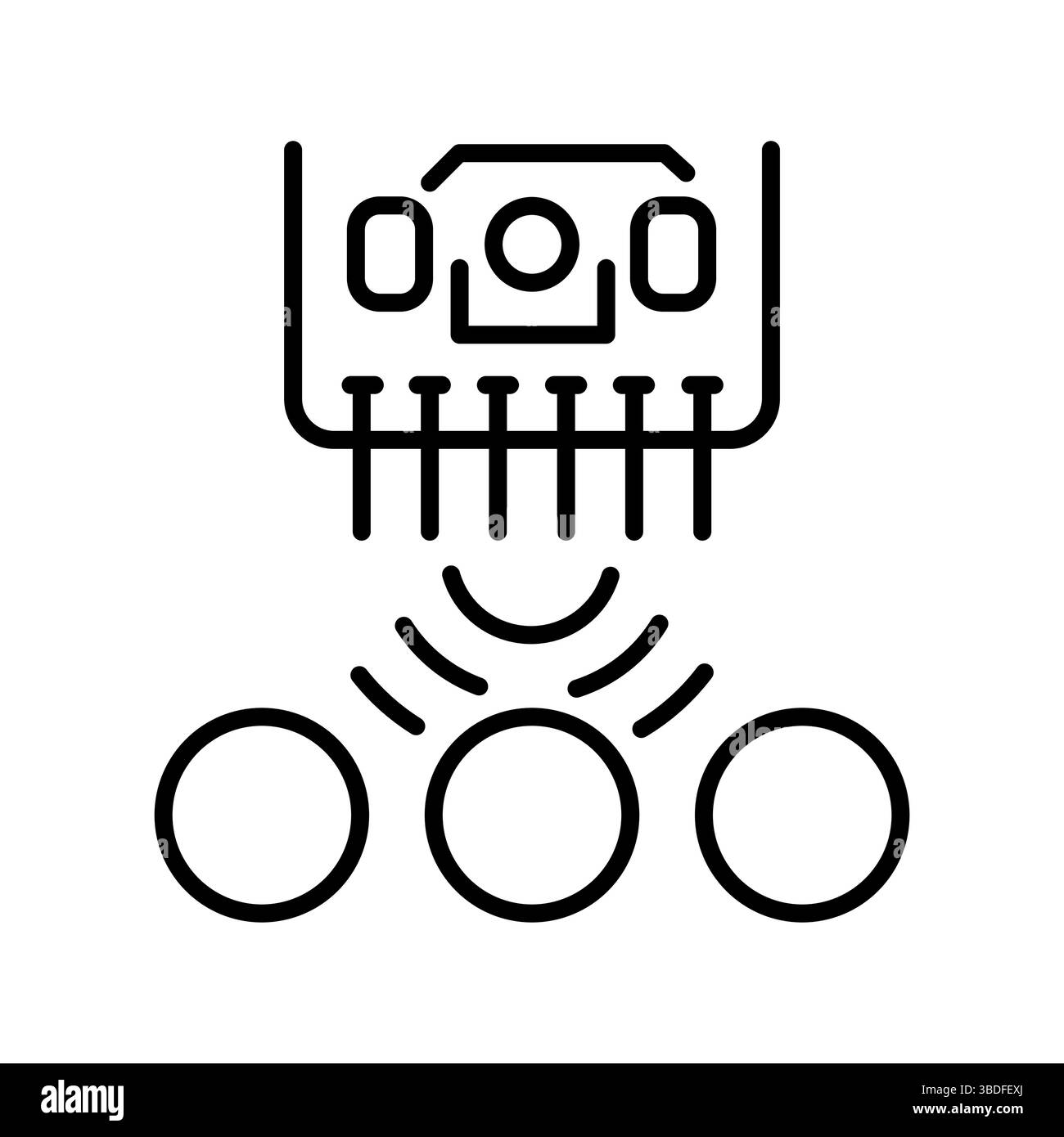 color sensor black line icon for digital and print projects. Minimal ...