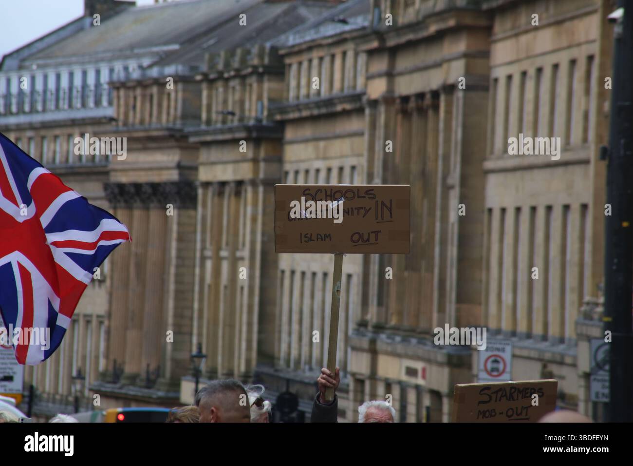 “Great British National Strike” People gather in Newcastle city centre ...
