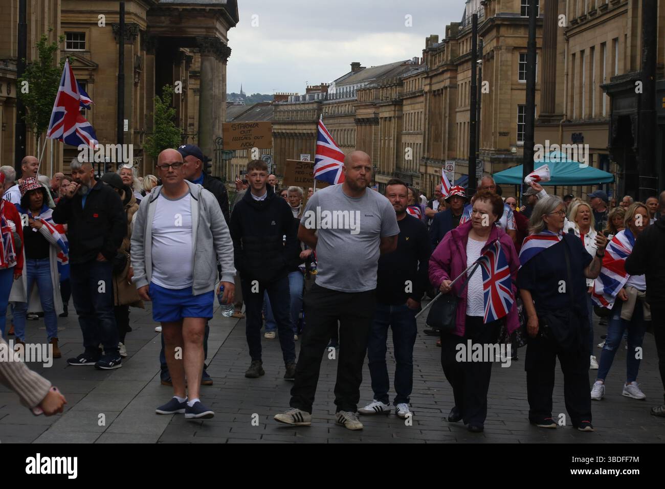 “Great British National Strike” People gather in Newcastle city centre ...