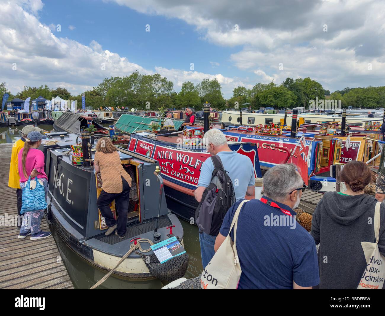 Large crowds attend the first day of the Crick Boat Show. The annual ...