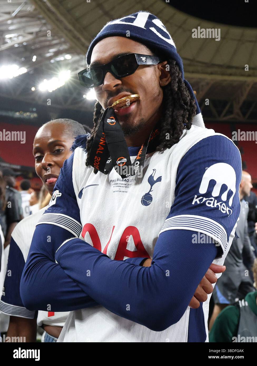 Djed Spence of Tottenham Hotspur during the UEFA Europa League, Final ...