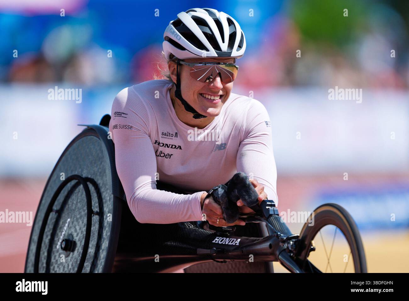 Catherine Debrunner aus der Schweiz an den ParAthletics im Schweizer Paraplegiker-Zentrum in ...