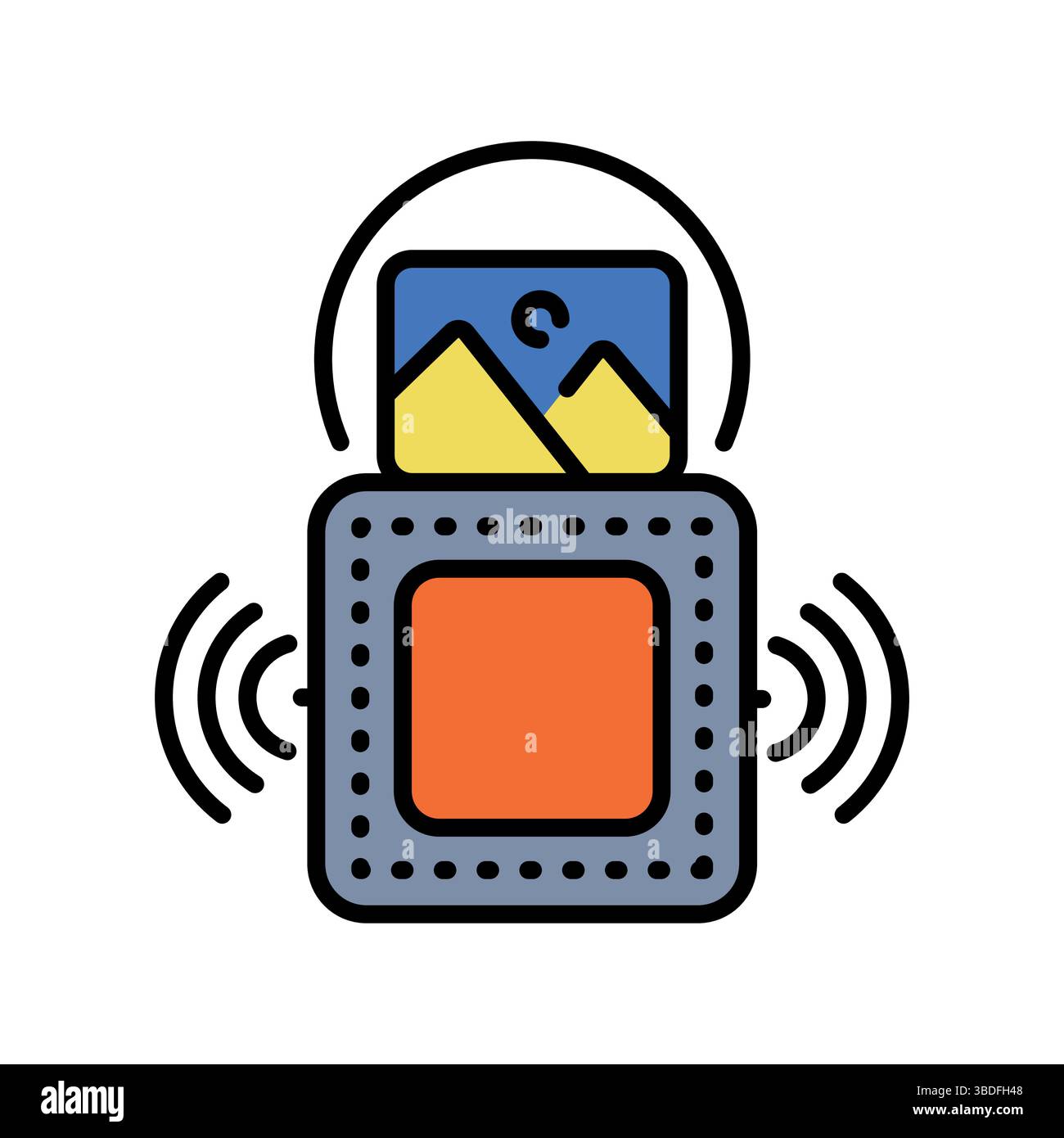 Photoelectric Sensor color flat icon for digital and print projects ...