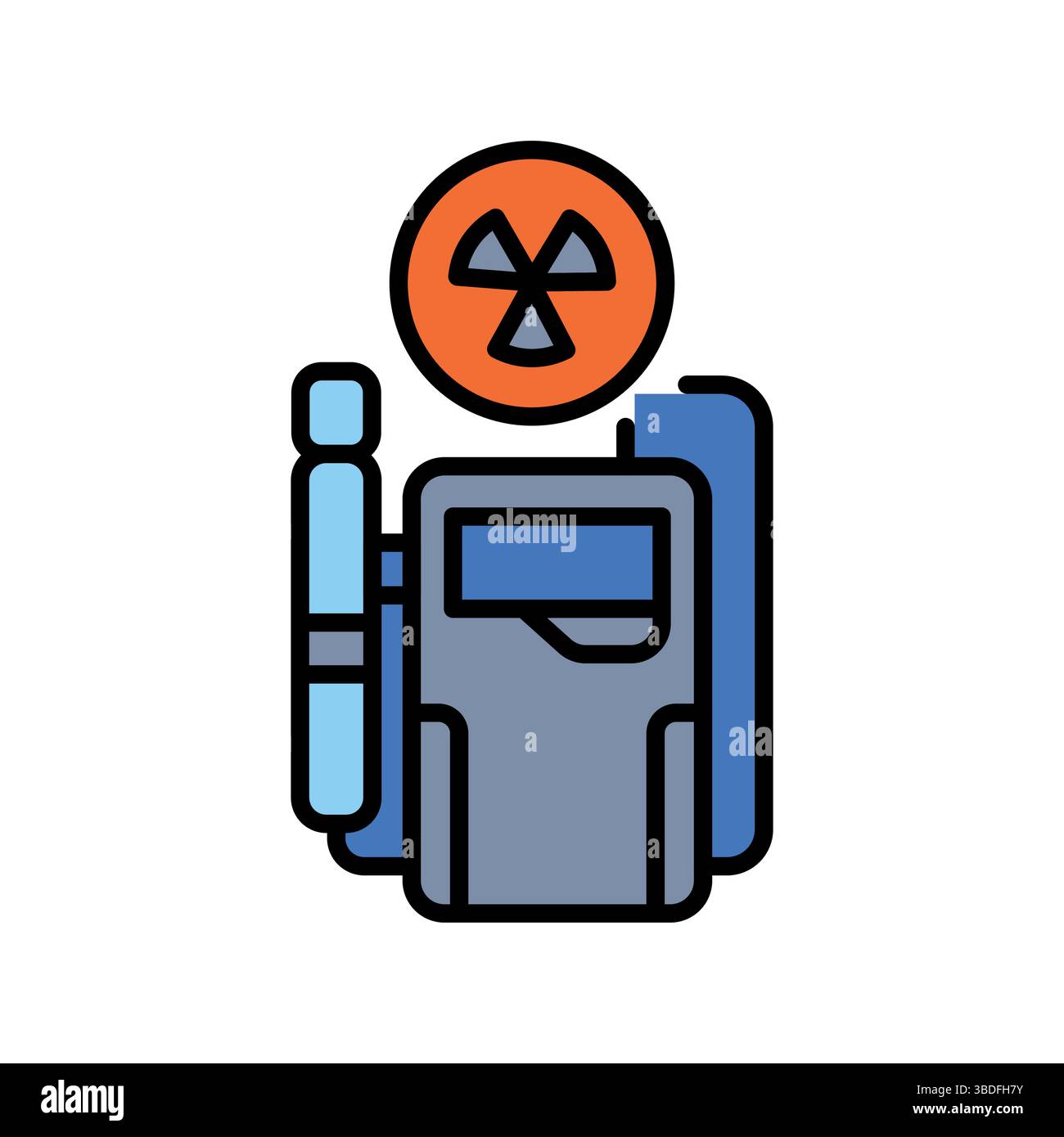 Radioactive icon for print Cut Out Stock Images & Pictures - Alamy