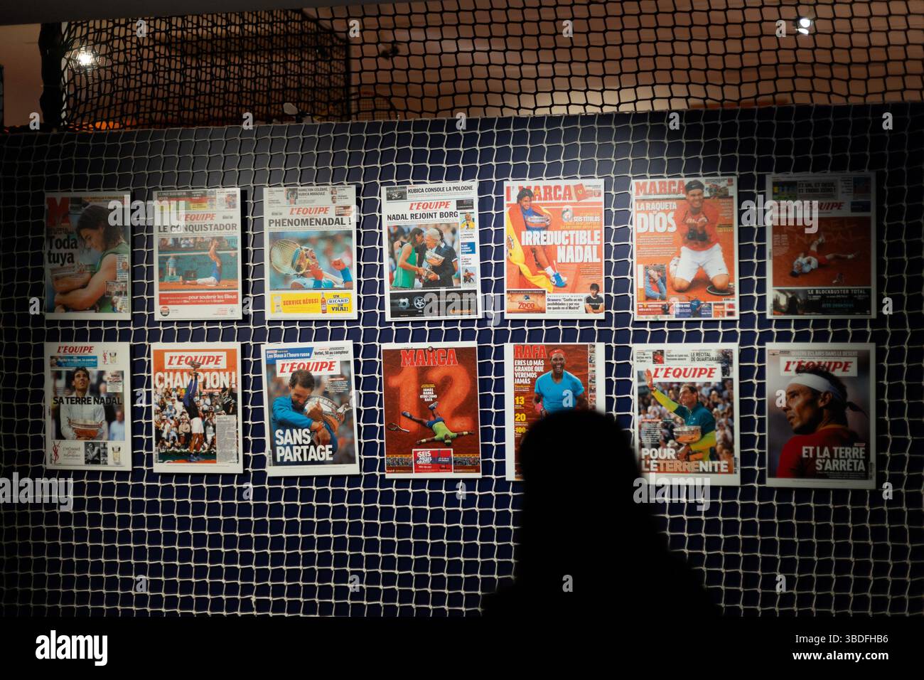 Paris, France. 24th May, 2025. Rafael Nadal exhibition at Yannick Noah ...