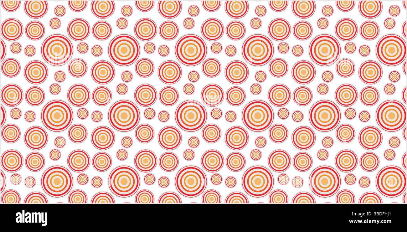 Vibrant pattern of concentric circles in yellow Stock Vector Images - Alamy