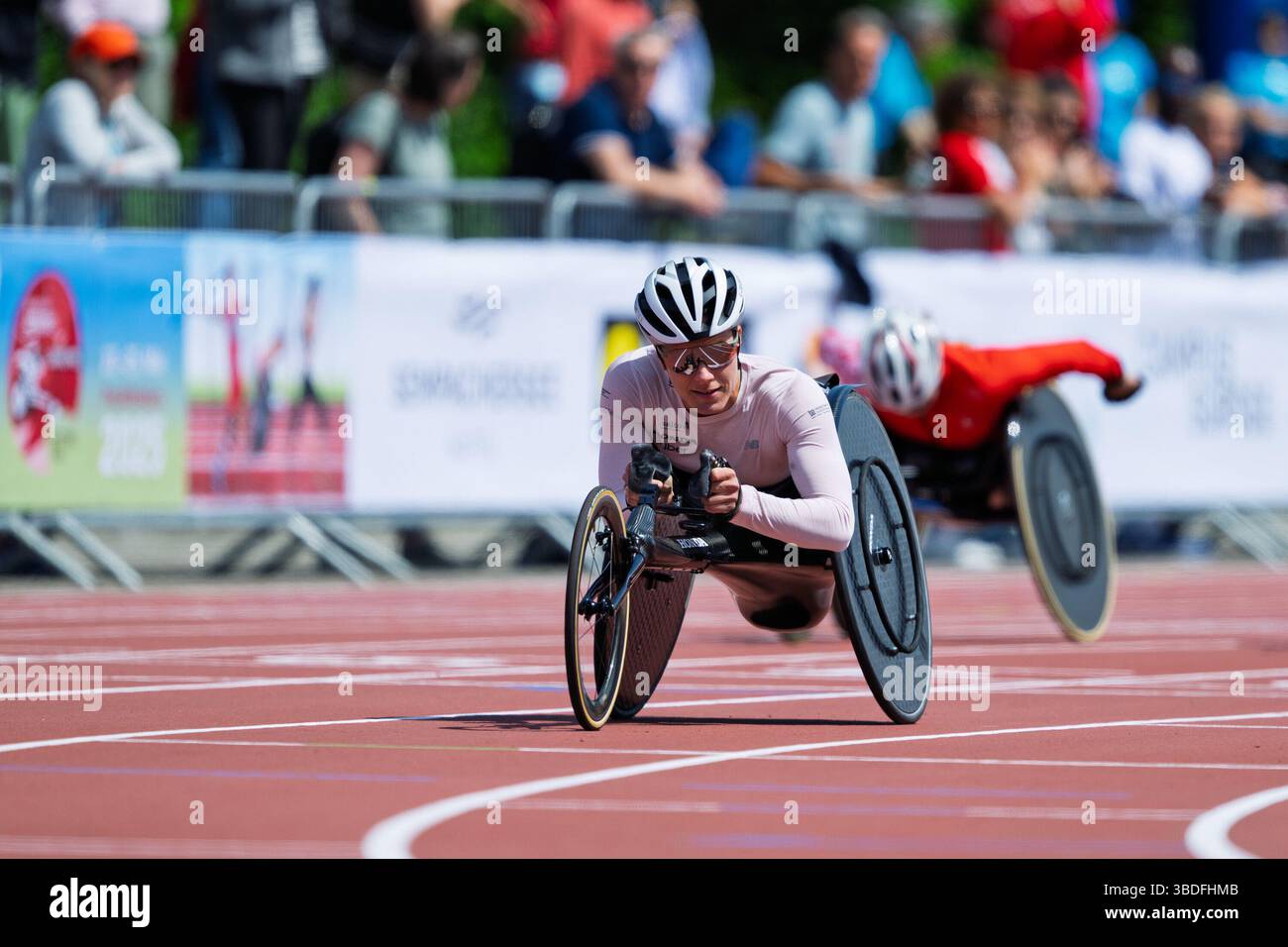 Catherine Debrunner aus der Schweiz an den ParAthletics im Schweizer Paraplegiker-Zentrum in ...