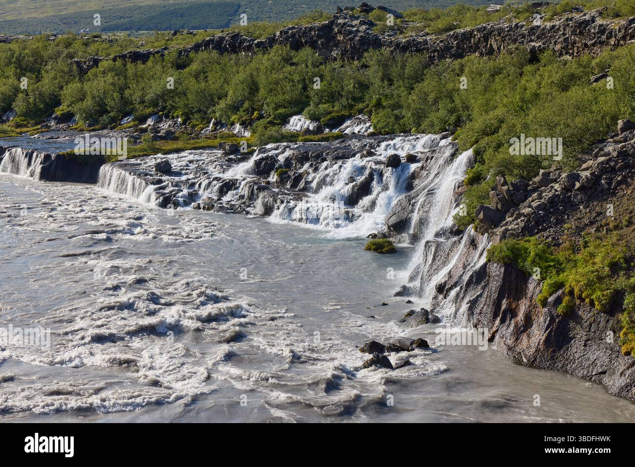 Clear water flows down cascades hi-res stock photography and images - Alamy