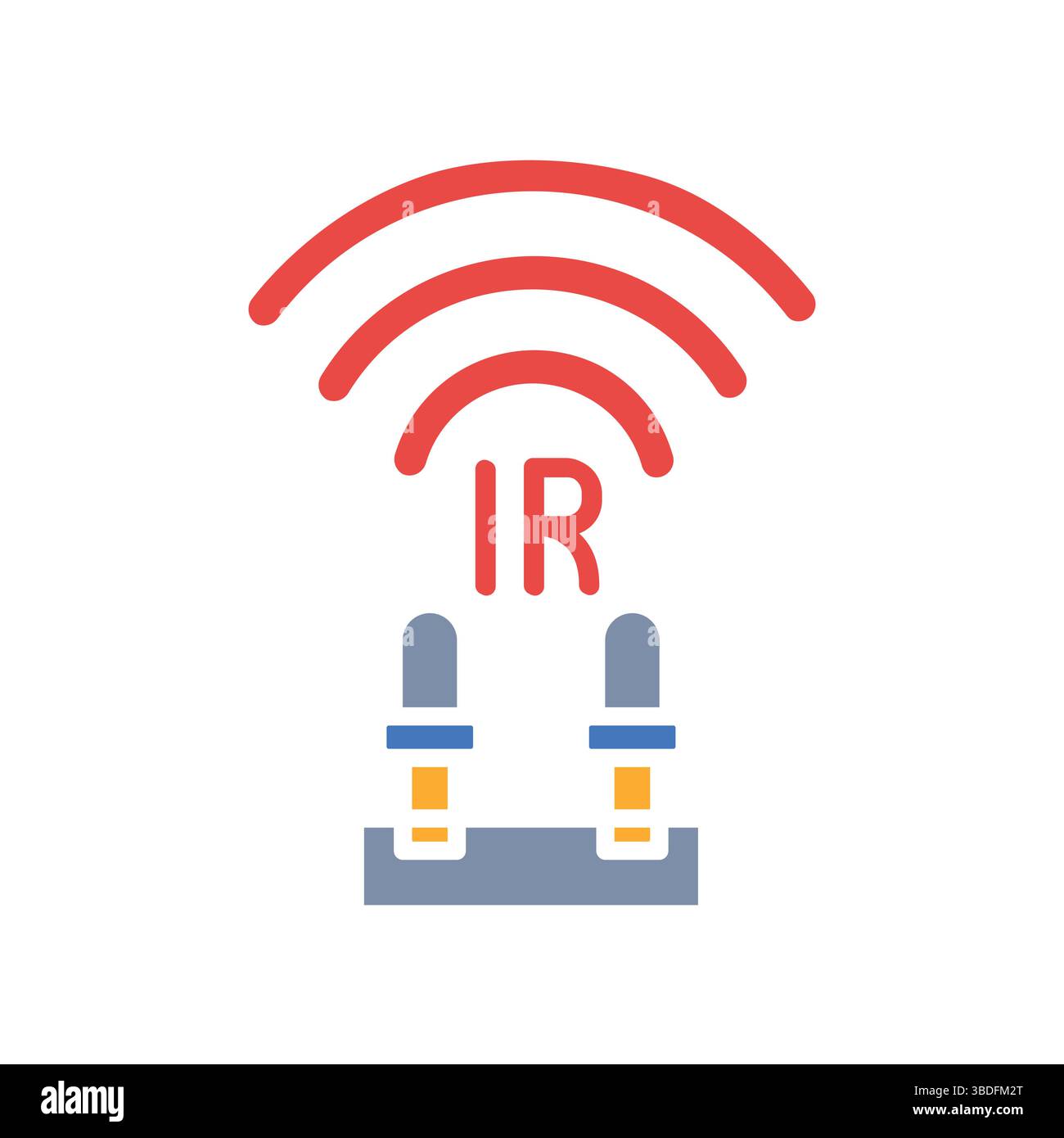 infrared sensor color flat icon for digital and print projects. Minimal ...