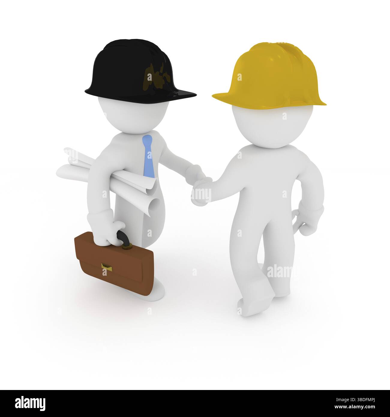Hands of the worker Cut Out Stock Images & Pictures - Alamy