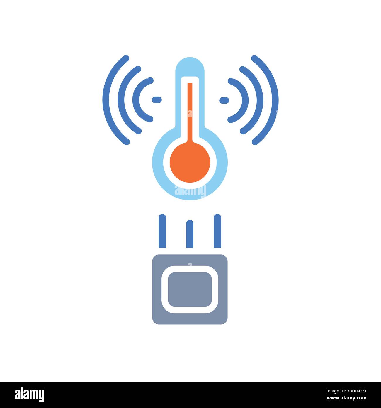 temperature sensor color flat icon for digital and print projects ...
