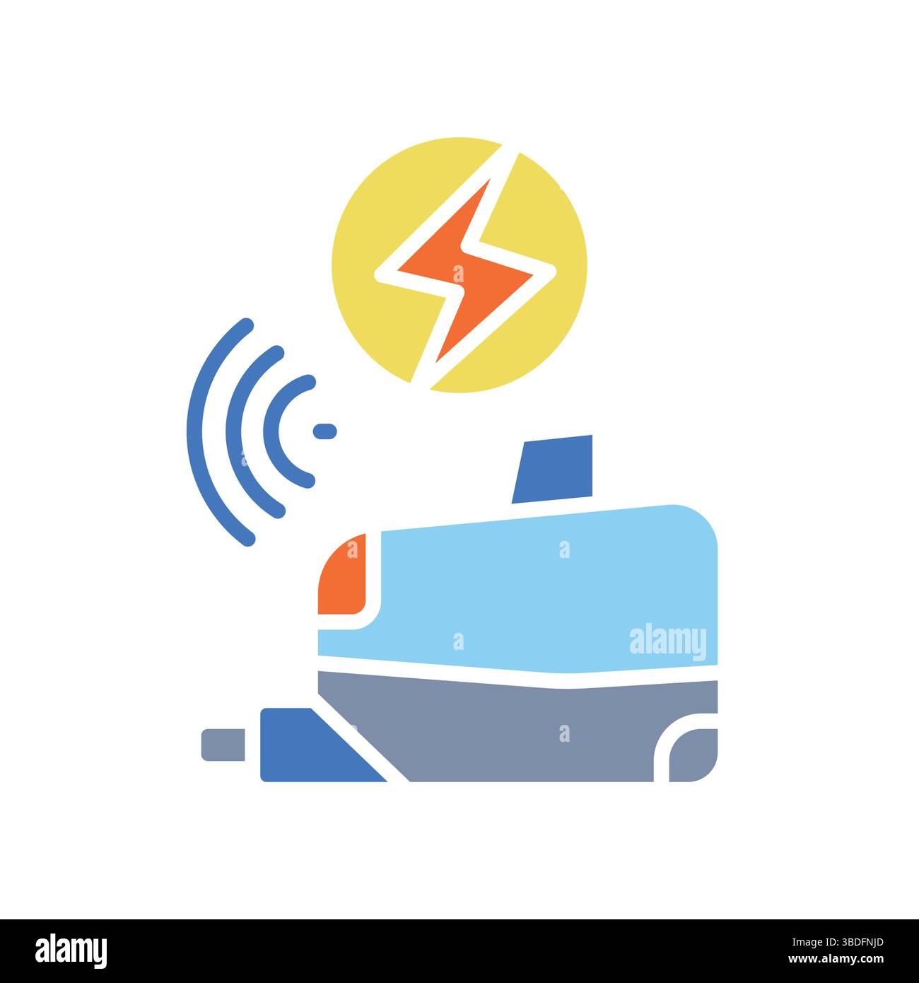 tilt sensor color flat icon for digital and print projects. Minimal ...