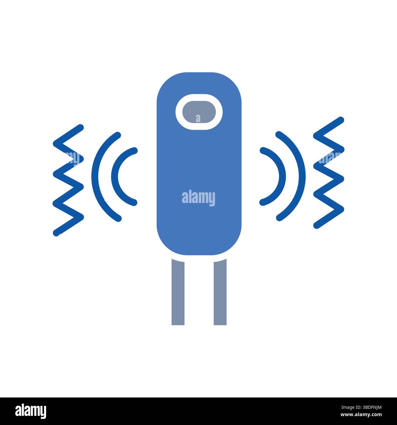 vibration sensor color flat icon for digital and print projects. Minimal clean icons for apps ...