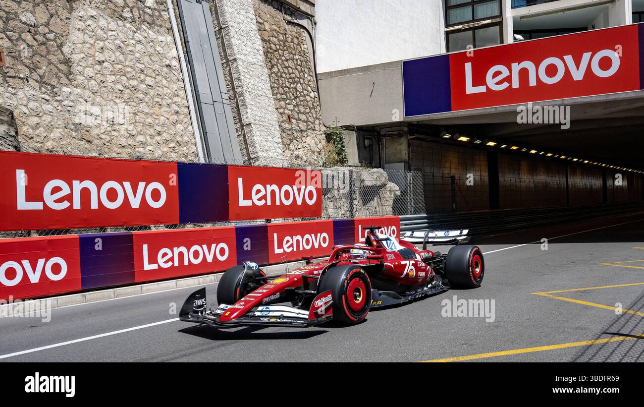 N°16 Charles Leclerc MC Scuderia Ferrari HP during TAG Heuer Grand Prix de Monaco 2025 ...