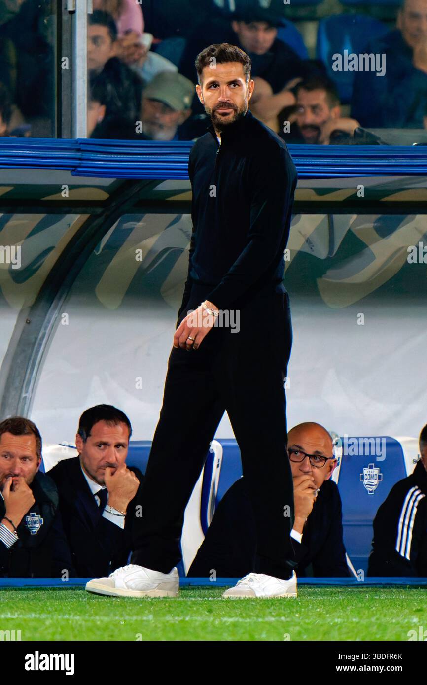 Como, Italy. 24th May, 2025. coach Cesc Fabregas of Como 1907 during ...