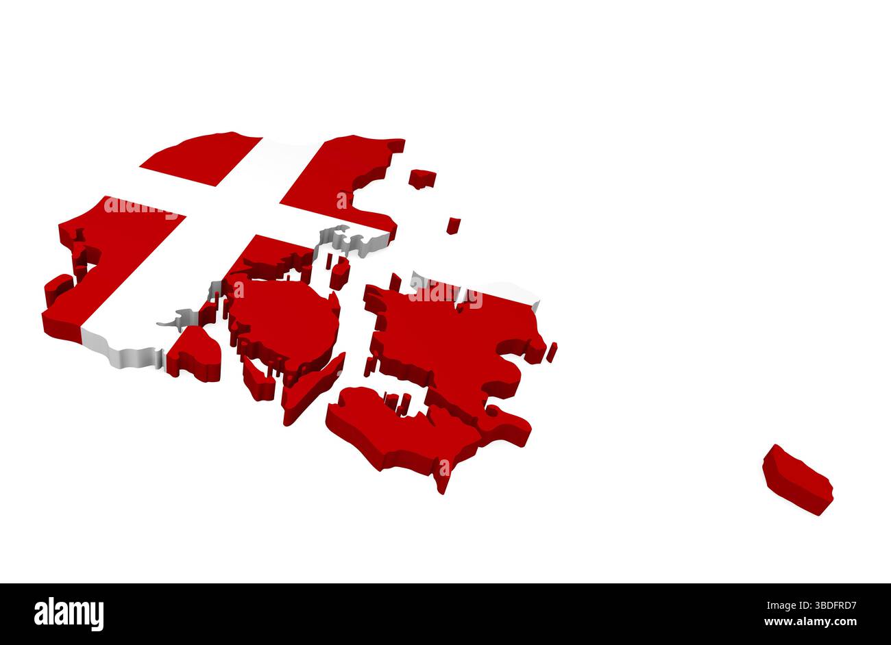 Denmark europe map Cut Out Stock Images & Pictures - Alamy