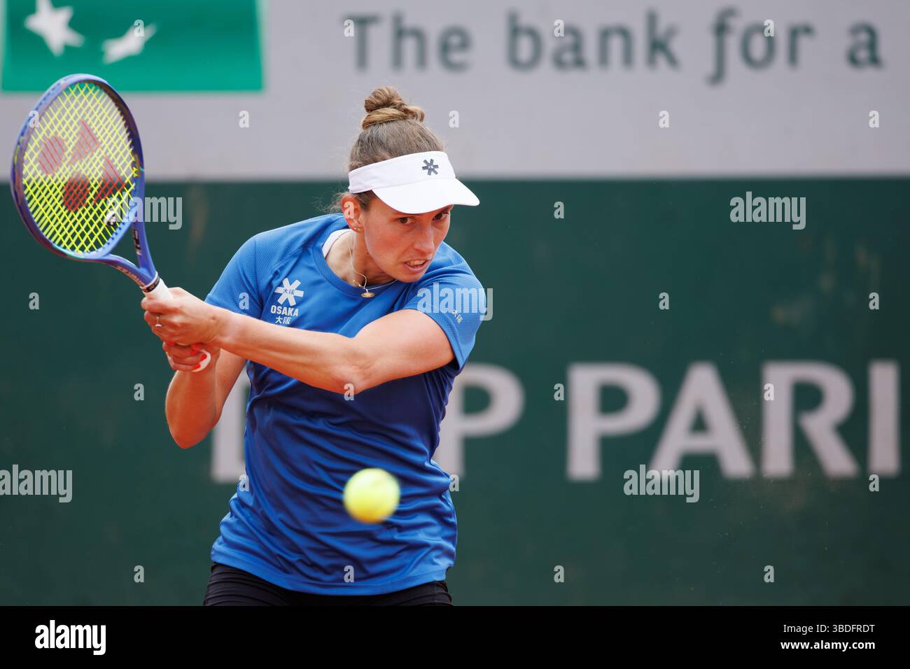 Paris, France. 24th May, 2025. Belgian Elise Mertens pictured in action ...