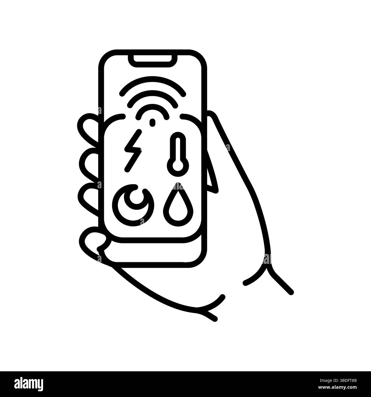 smart predicting utility line icon. Vector isolated element. Editable stroke Stock Vector Image ...