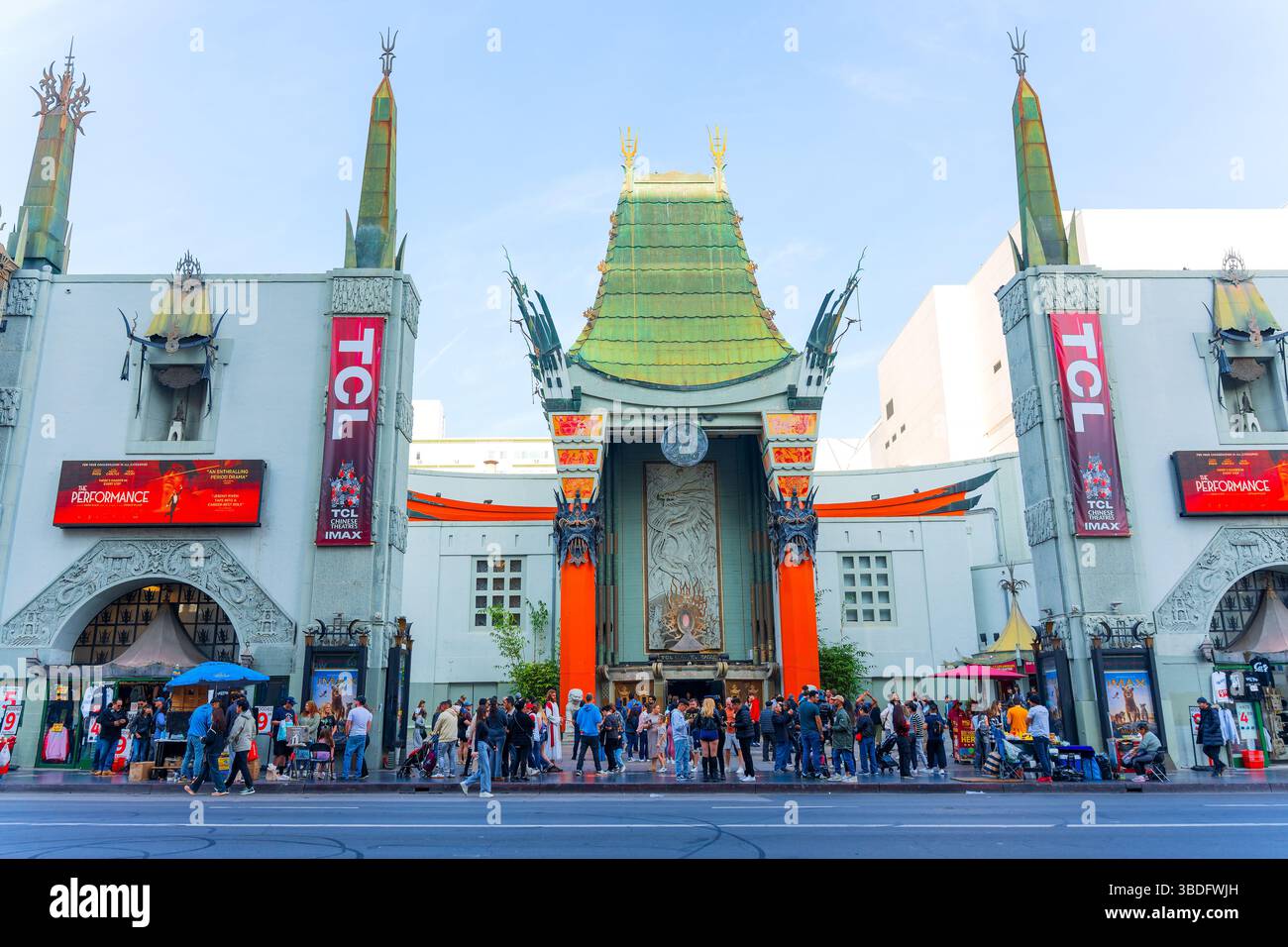 Los Angeles, California - December 23, 2024: Bustling crowd gathers ...