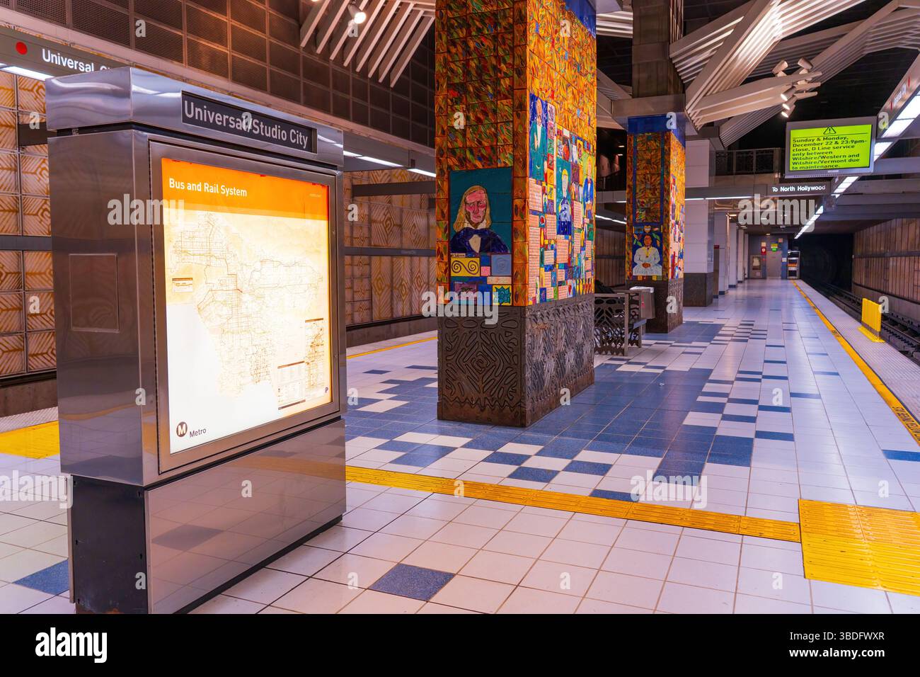 Los Angeles, California - December 23, 2024: Interior view of Universal ...