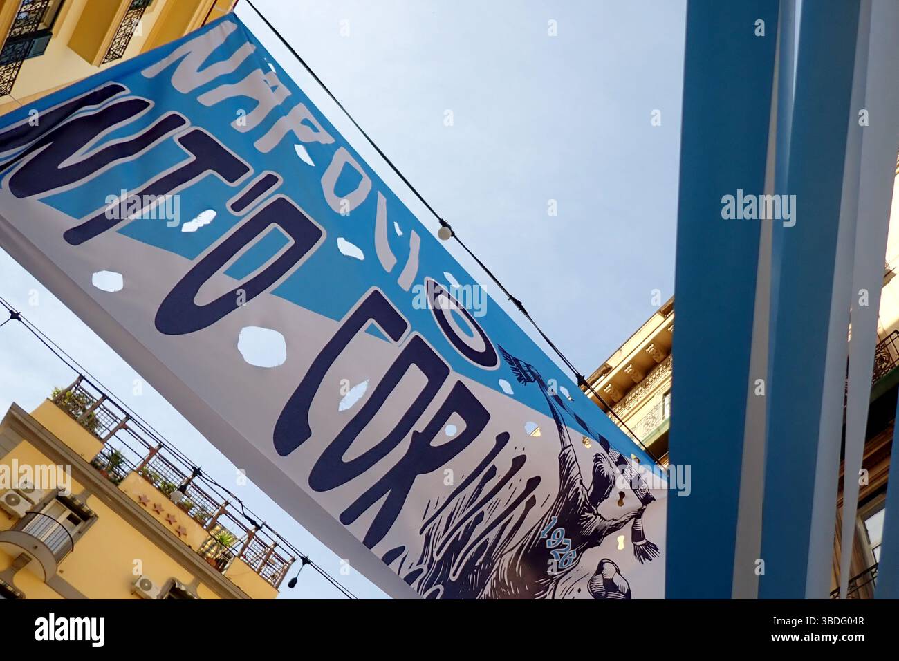 Napoli, Italy. 24th May, 2025. The alleys of the city decorated with ...