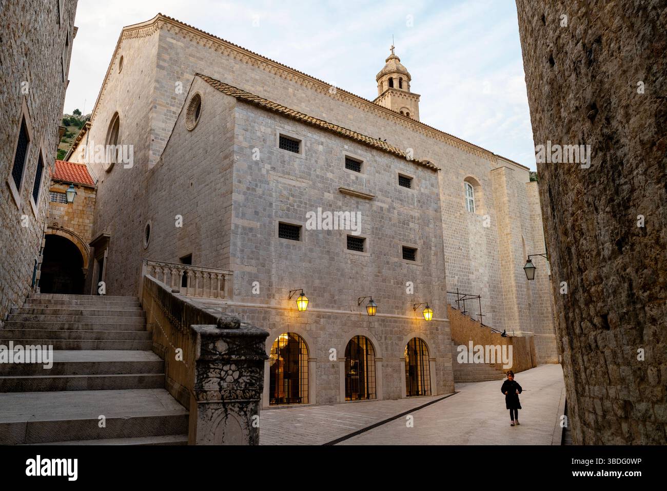 Late Gothic Renaissance Dominican Monastery in Dubrovnik, Croatia Stock ...