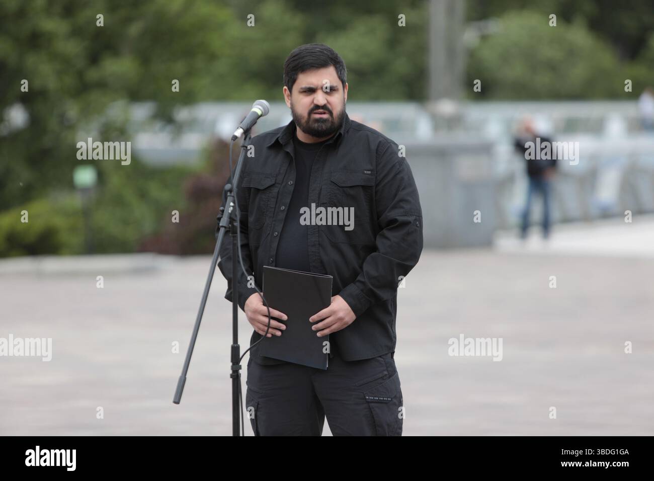 Non Exclusive: Kyiv City Military Administration head Tymur Tkachenko attends the opening of the ...