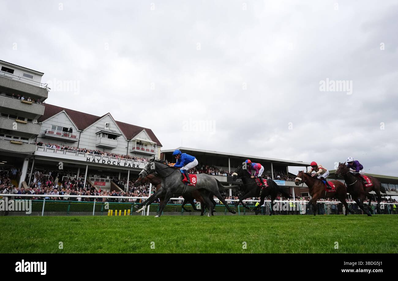 Symbol Of Honour ridden by William Buick (left) on their way to winning ...