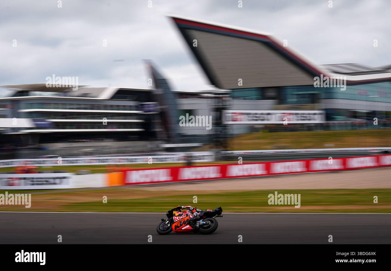 Red Bull KTM Tech3's Enea Bastianini in free practice two during the ...