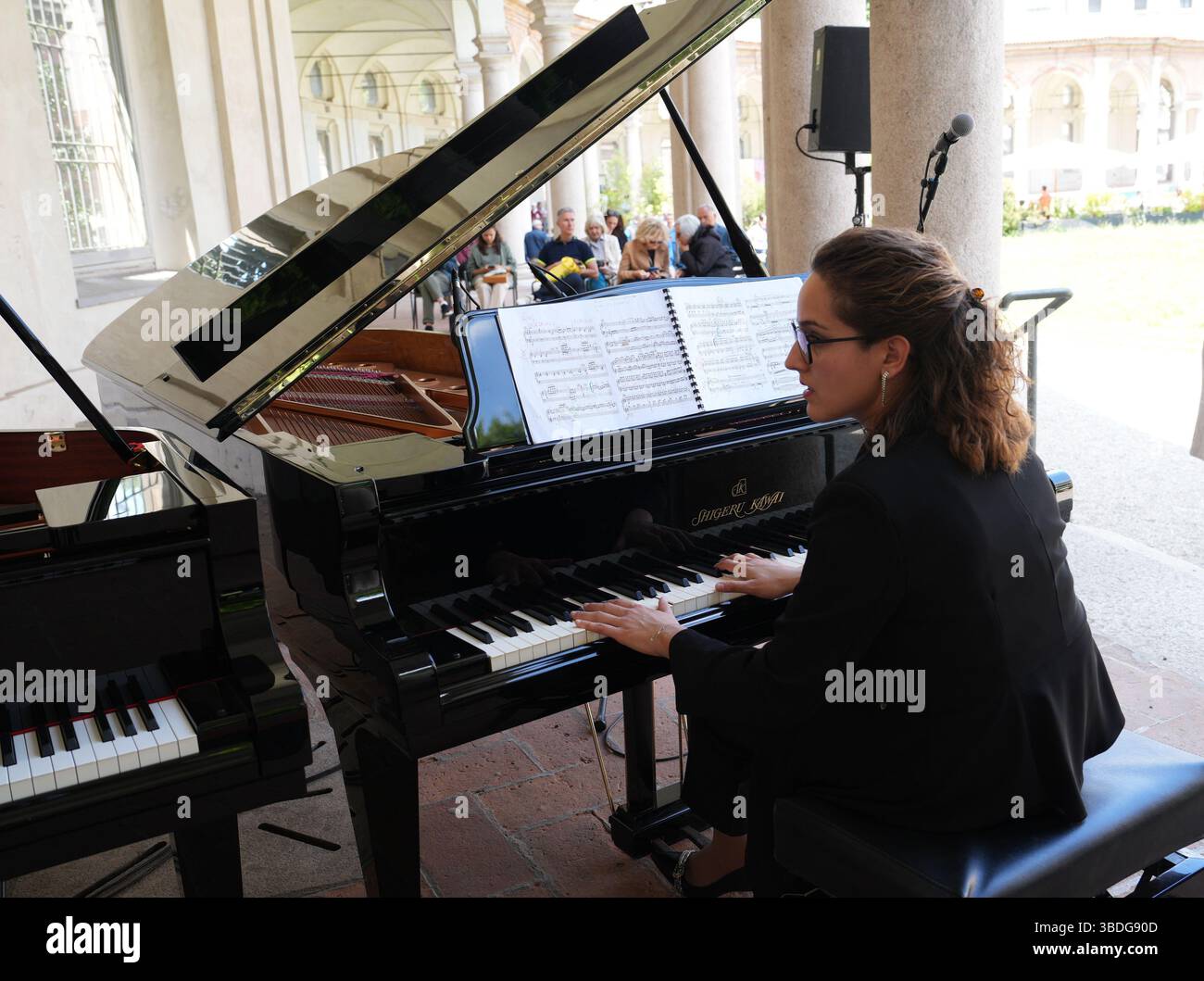 Milan, Italy. 24th May, 2025. Milan, Piano Ciity Milan with pianists ...