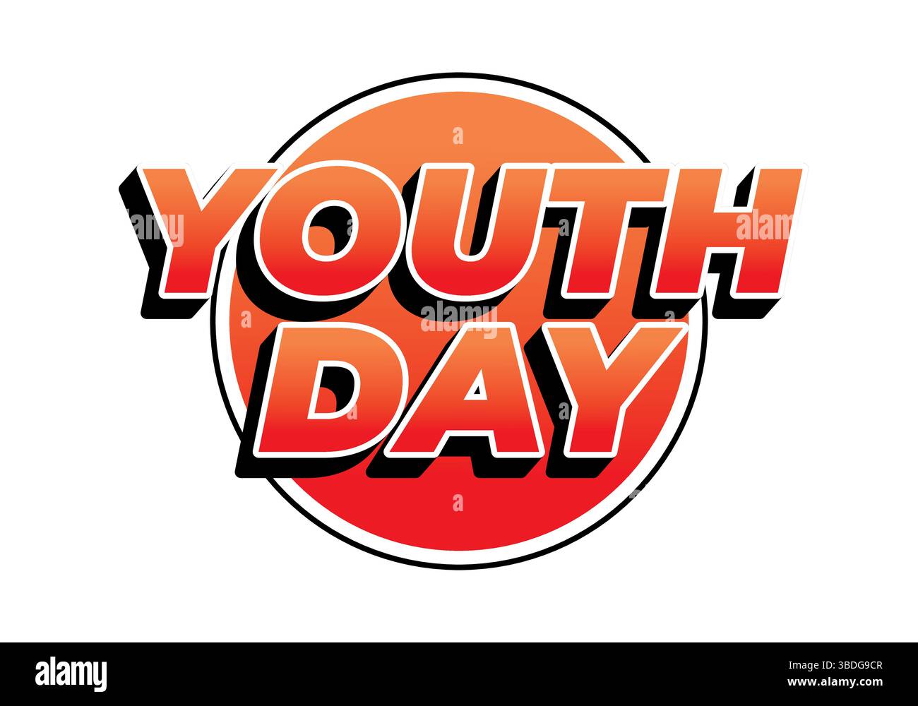 youth day text effect design in bold fonts Stock Vector Image & Art - Alamy