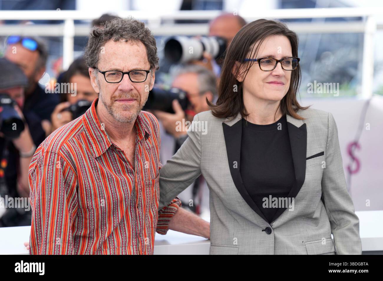 Cannes, France. 24th May, 2025. Ethan Coen and Tricia Cooke during the ''Honey Don't ...