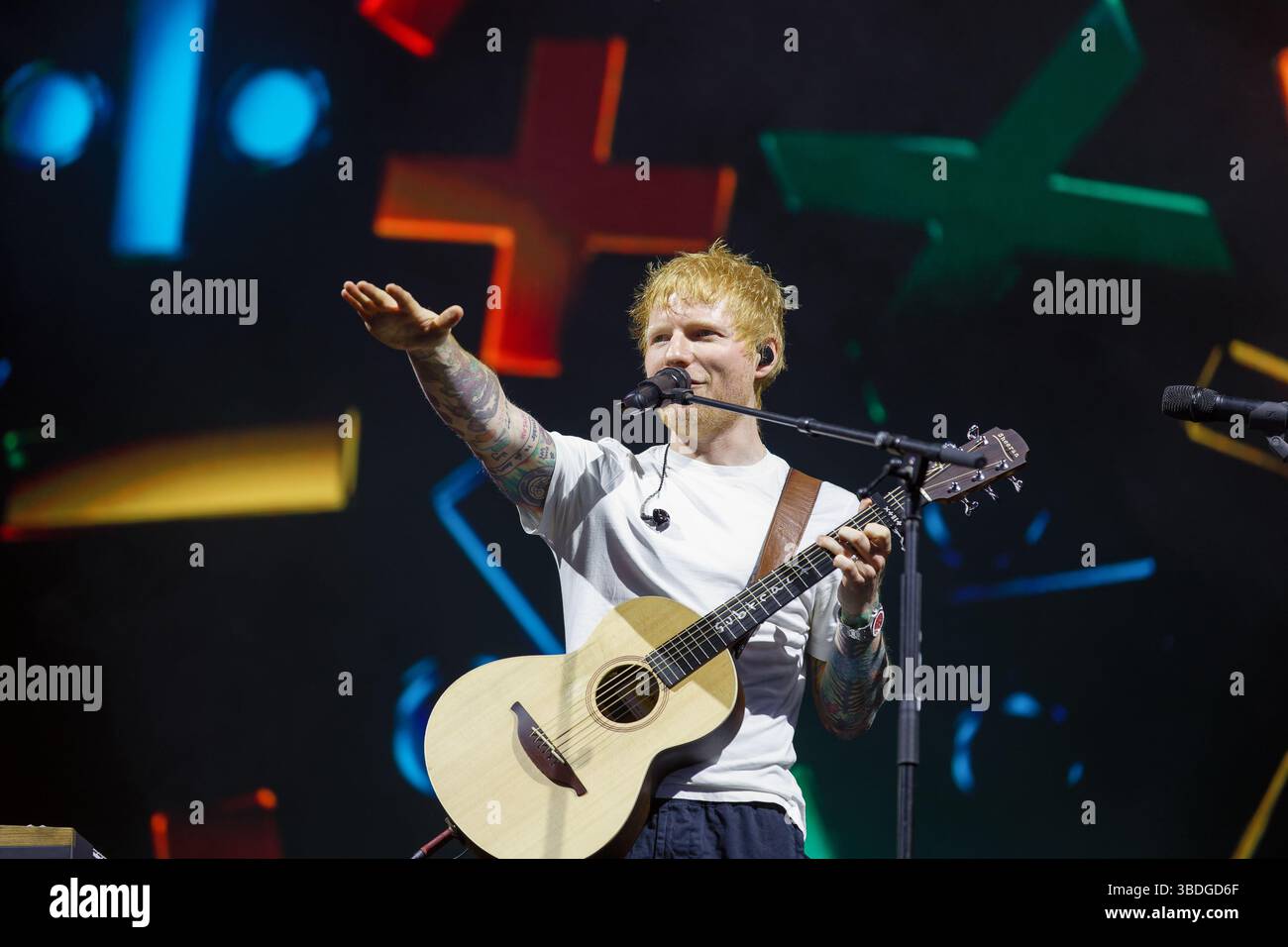 May 24, 2025, Liverpool, United kingdom: ED SHEERAN performing live on ...