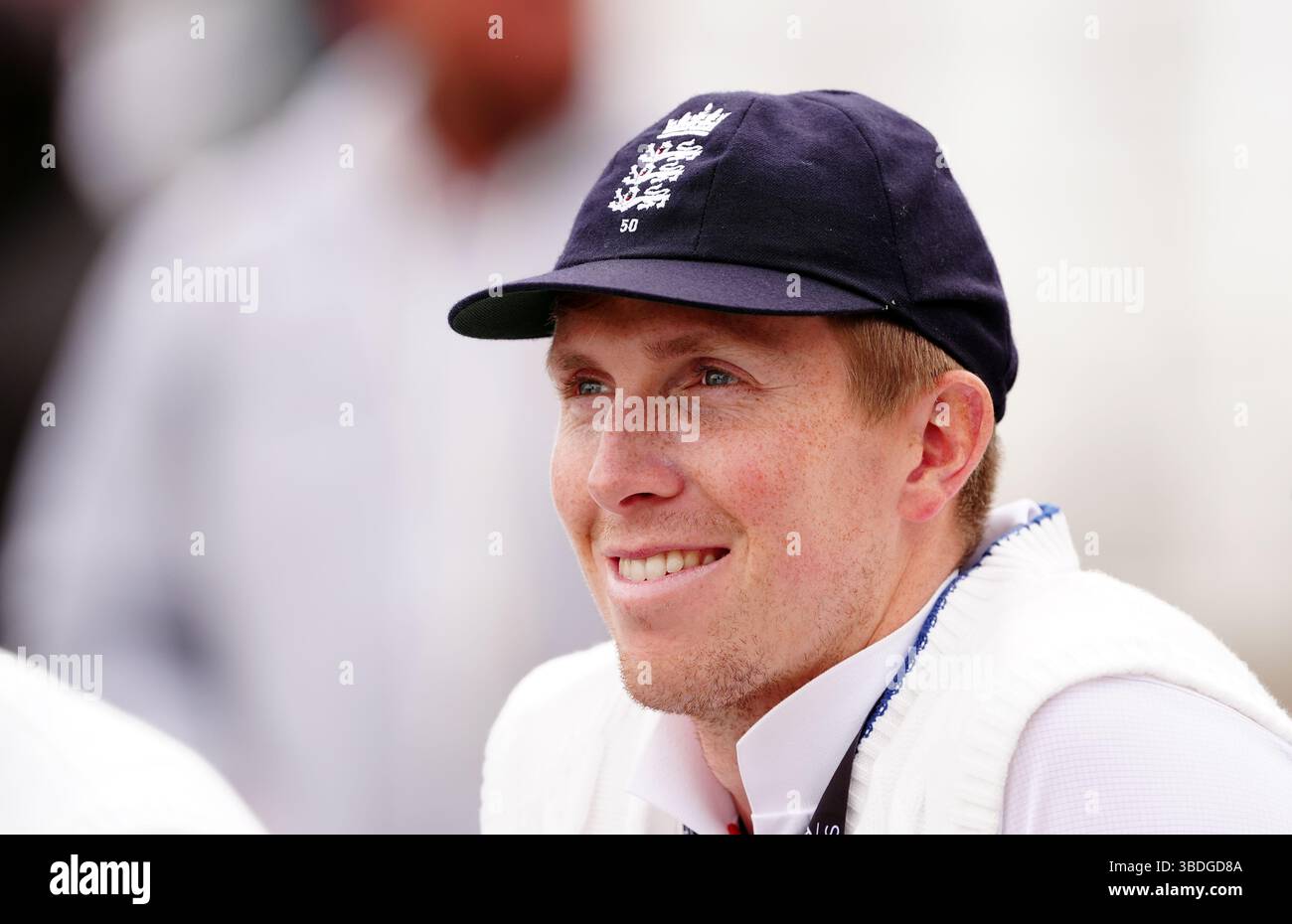 England's Zak Crawley on day three of the Rothesay International test ...