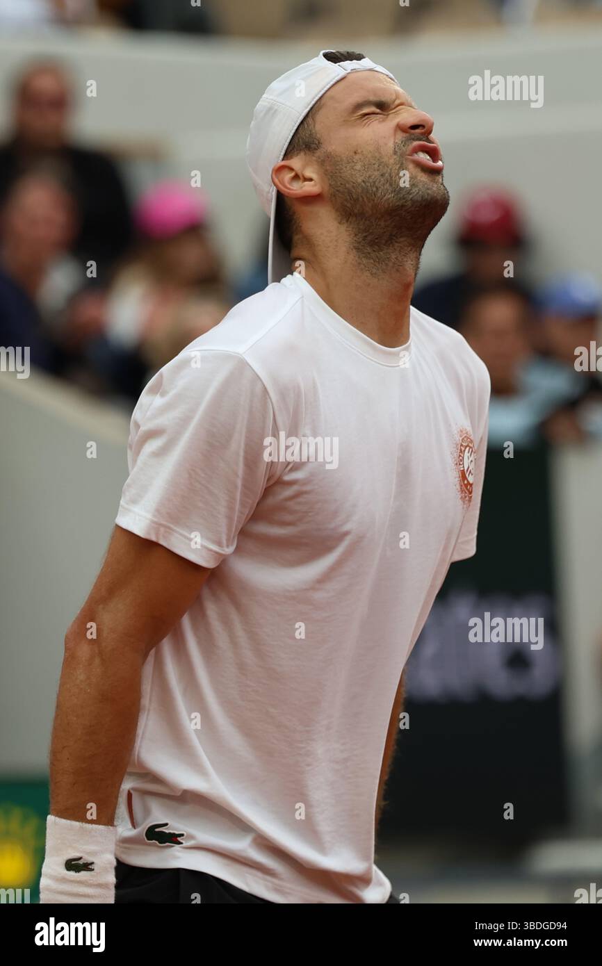 Paris, Celestynow, France. 24th May, 2025. GRIGOR DIMITROV of Bulgaria ...