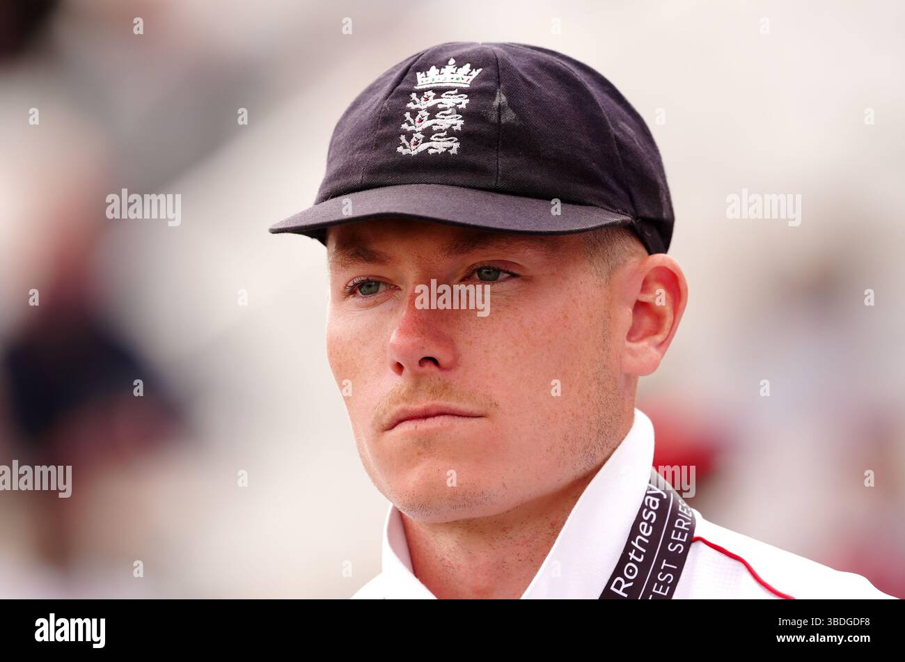 England's Matthew Potts on day three of the Rothesay International test ...