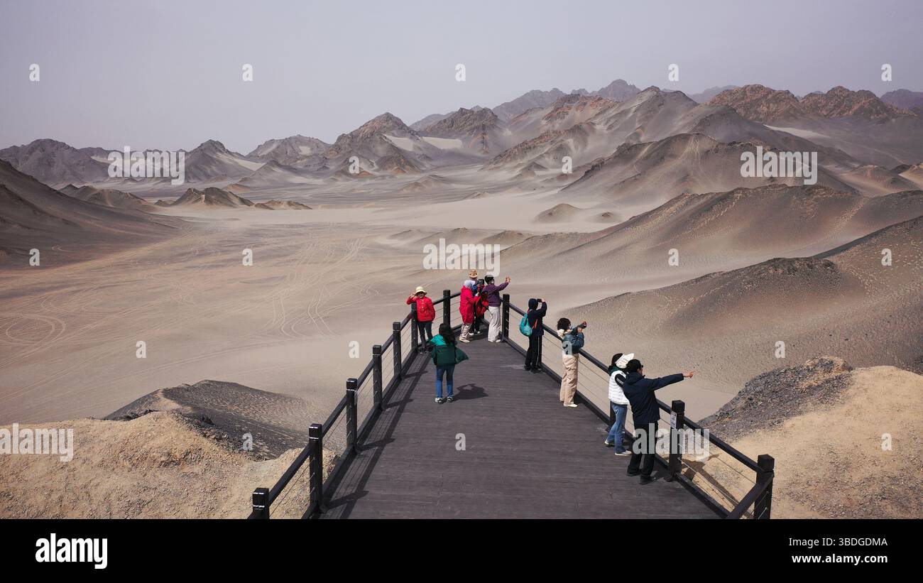 Haixi, China. 20th May, 2025. An aerial view shows the unique black ...