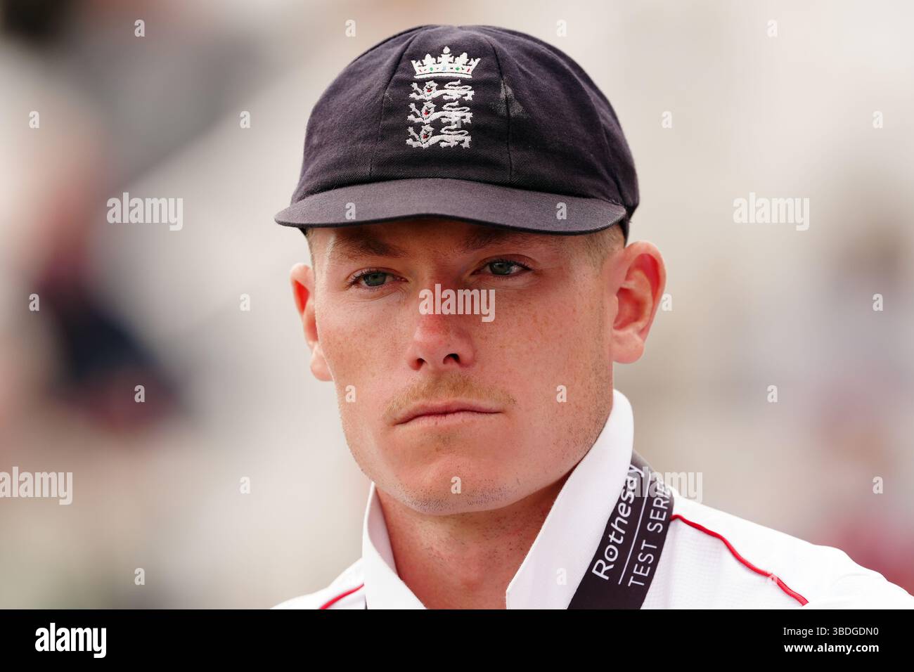 England's Matthew Potts on day three of the Rothesay International test ...