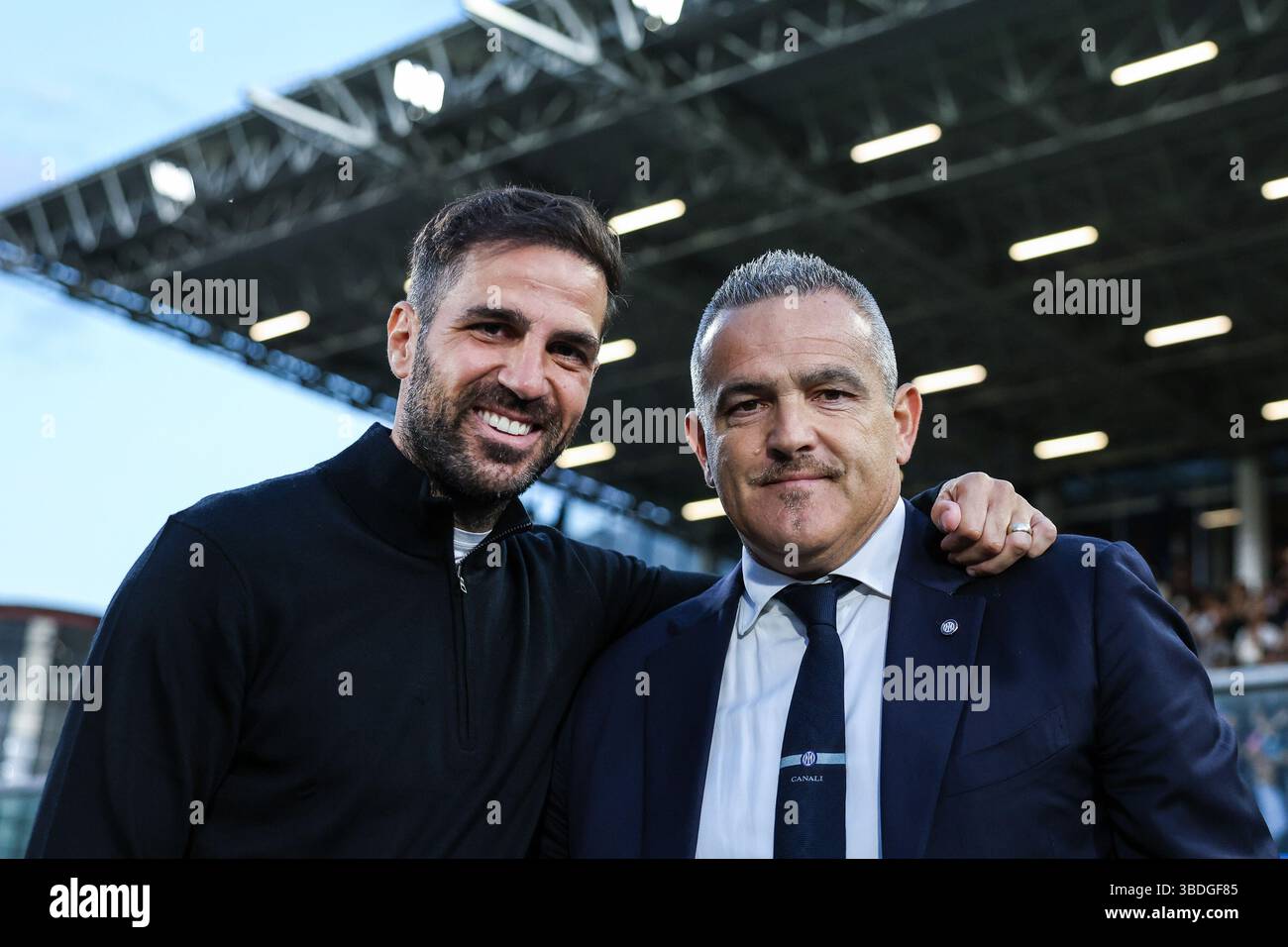 Como, Italien. 23rd May, 2025. (L-R) Cesc Fabregas Head Coach of Como ...
