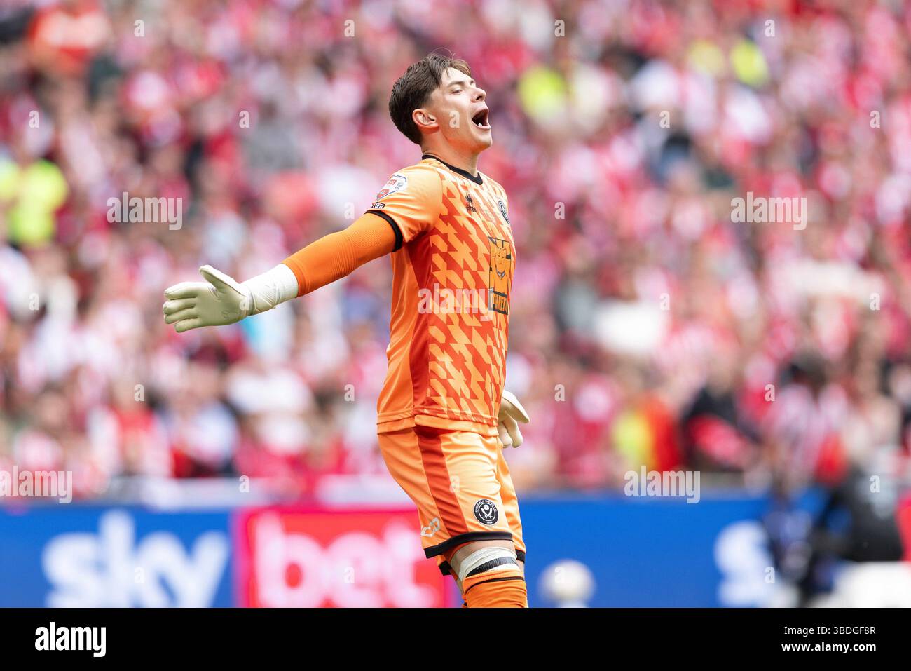 Michael Cooper (1) of Sheffield United during the Sheffield United FC v ...