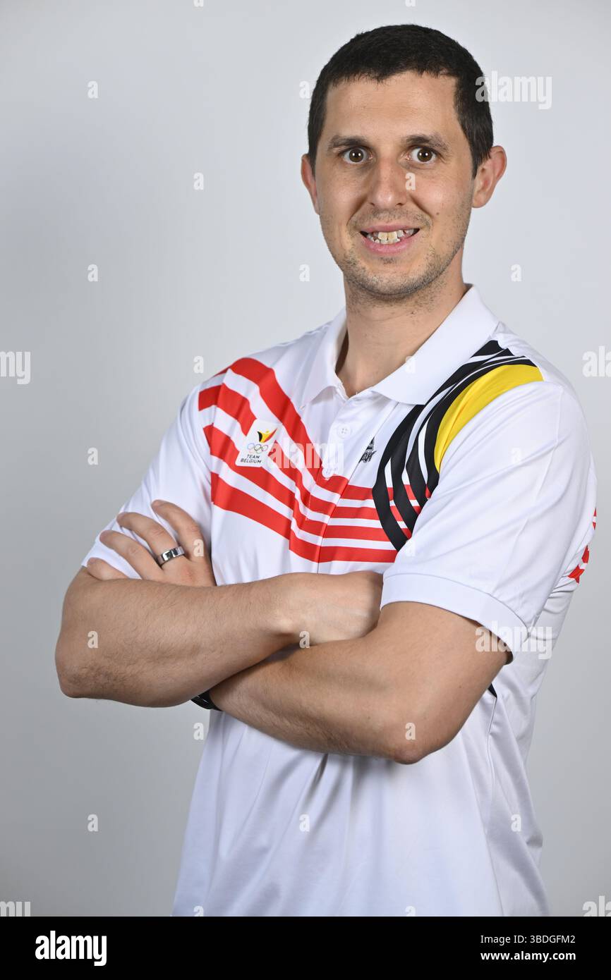 Sports Official Daniel Greig poses for the photographer during the ...