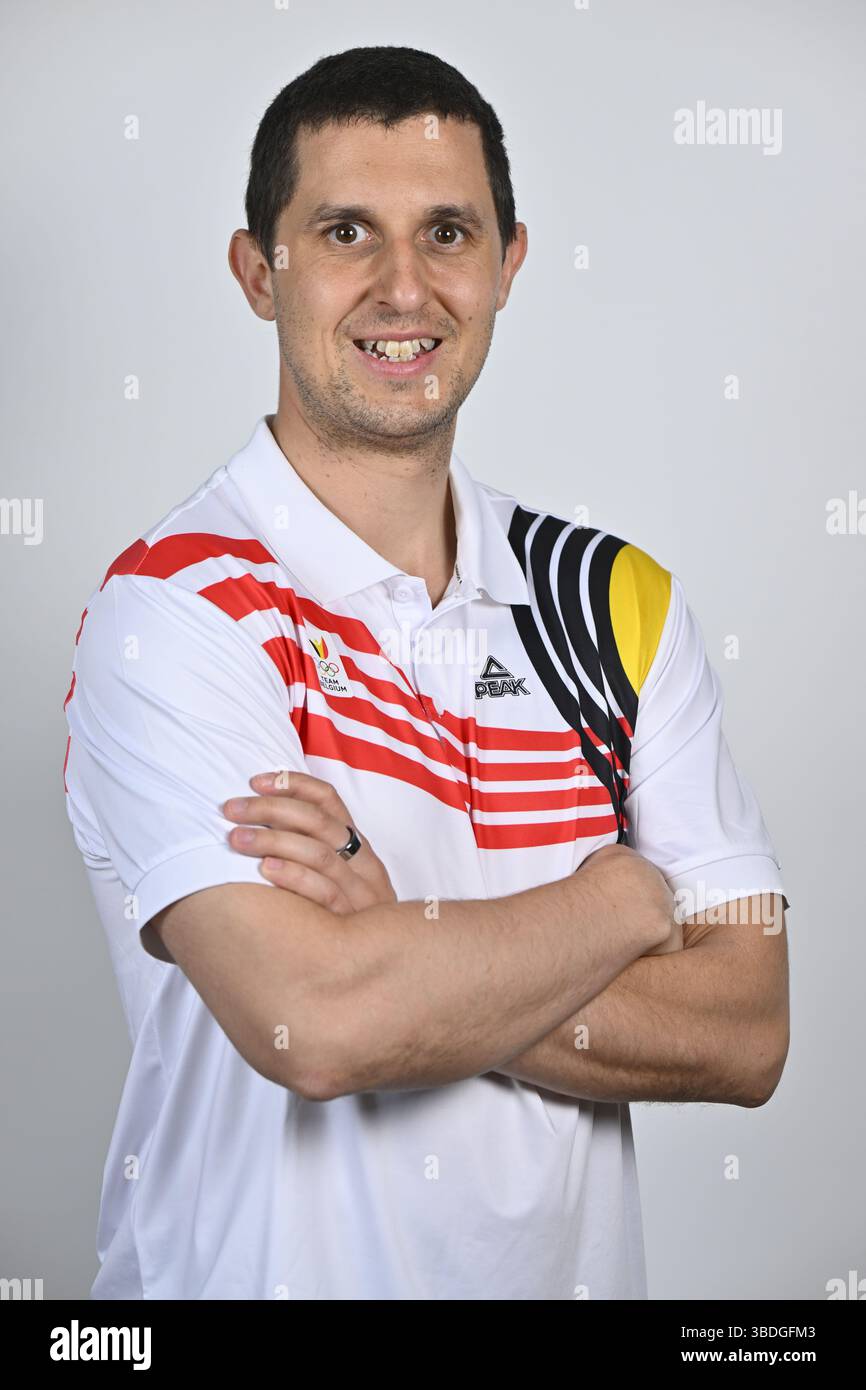 Sports Official Daniel Greig poses for the photographer during the ...