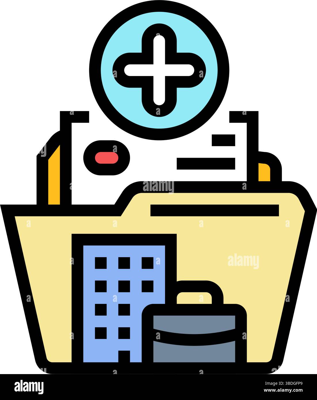 employee value proposition strategy head hunting color icon vector ...