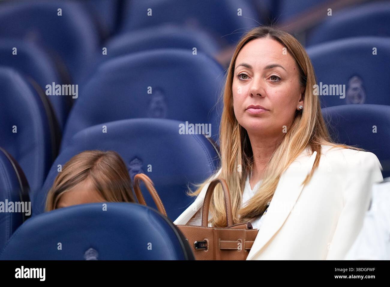 Vanja Bosnic, wife of Luka Modric of Real Madrid, is seen during the ...
