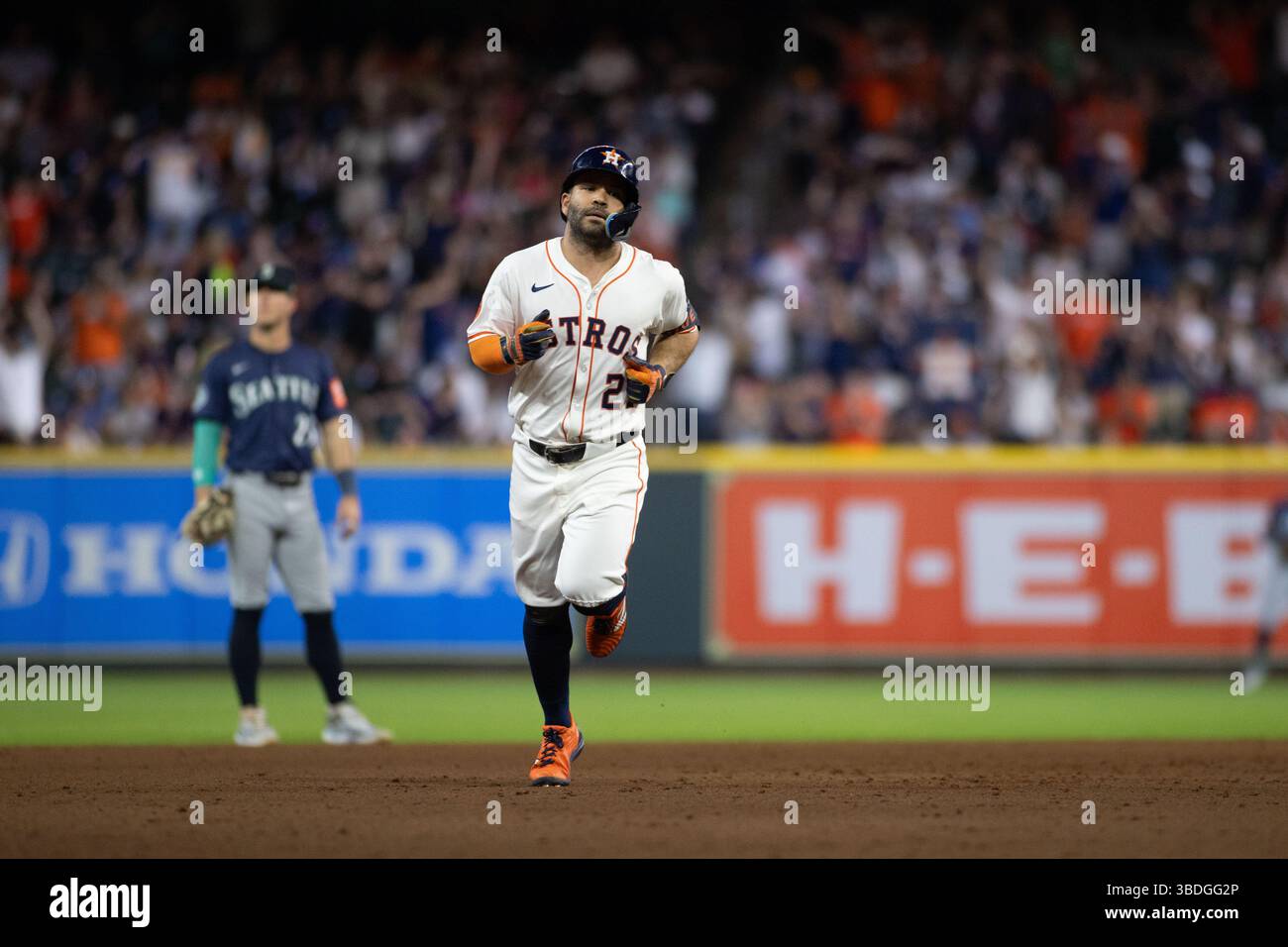 Houston, TX, USA. 22nd May, 2025. Houston Astros outfielder Jose Altuve ...