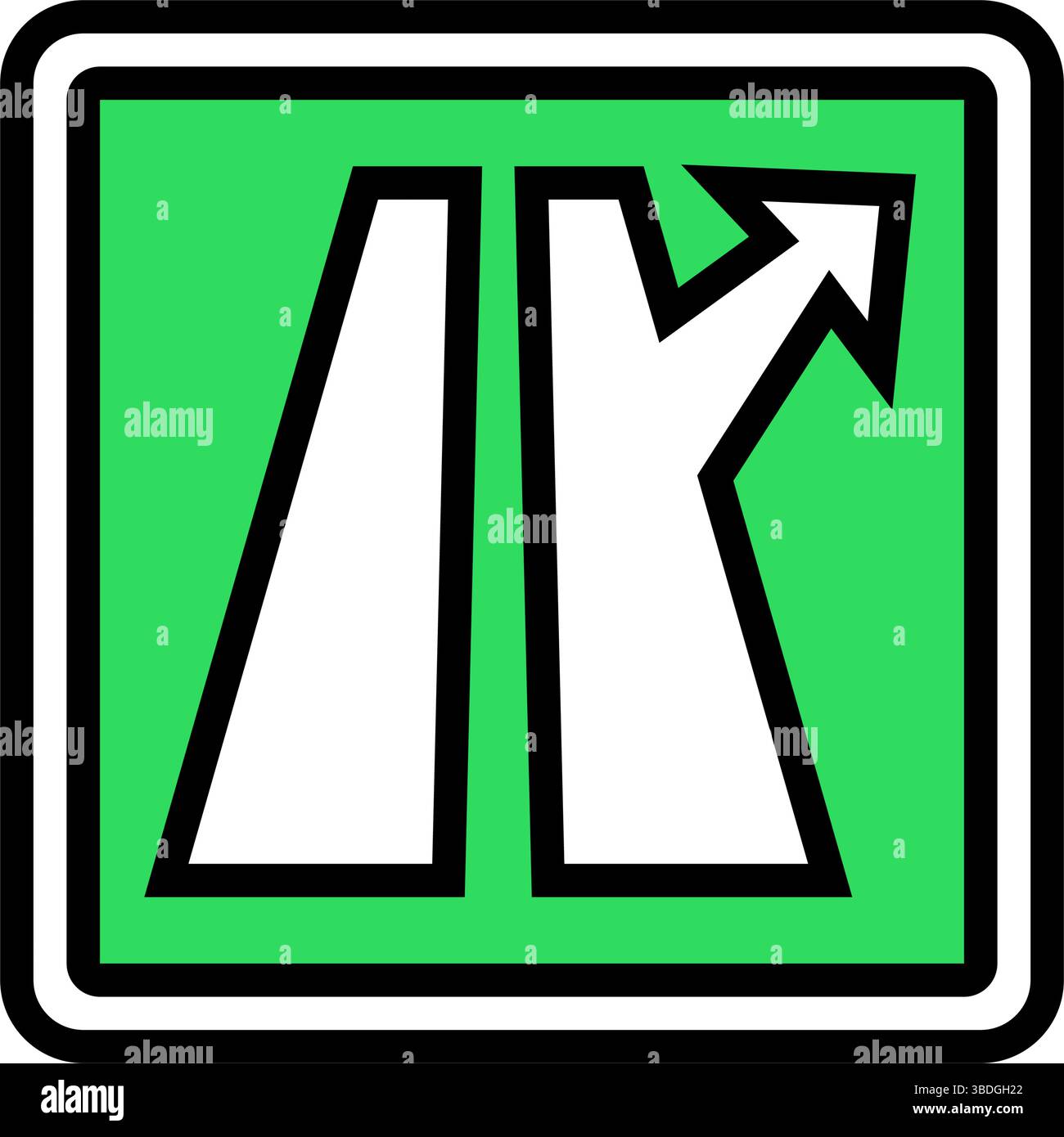 exit ramp highway road color icon vector illustration Stock Vector ...