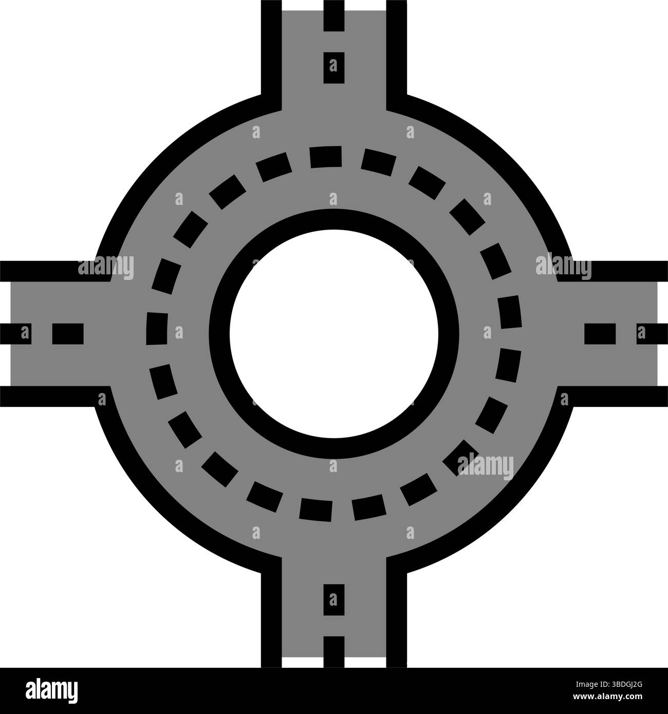 junction highway road color icon vector illustration Stock Vector Image ...