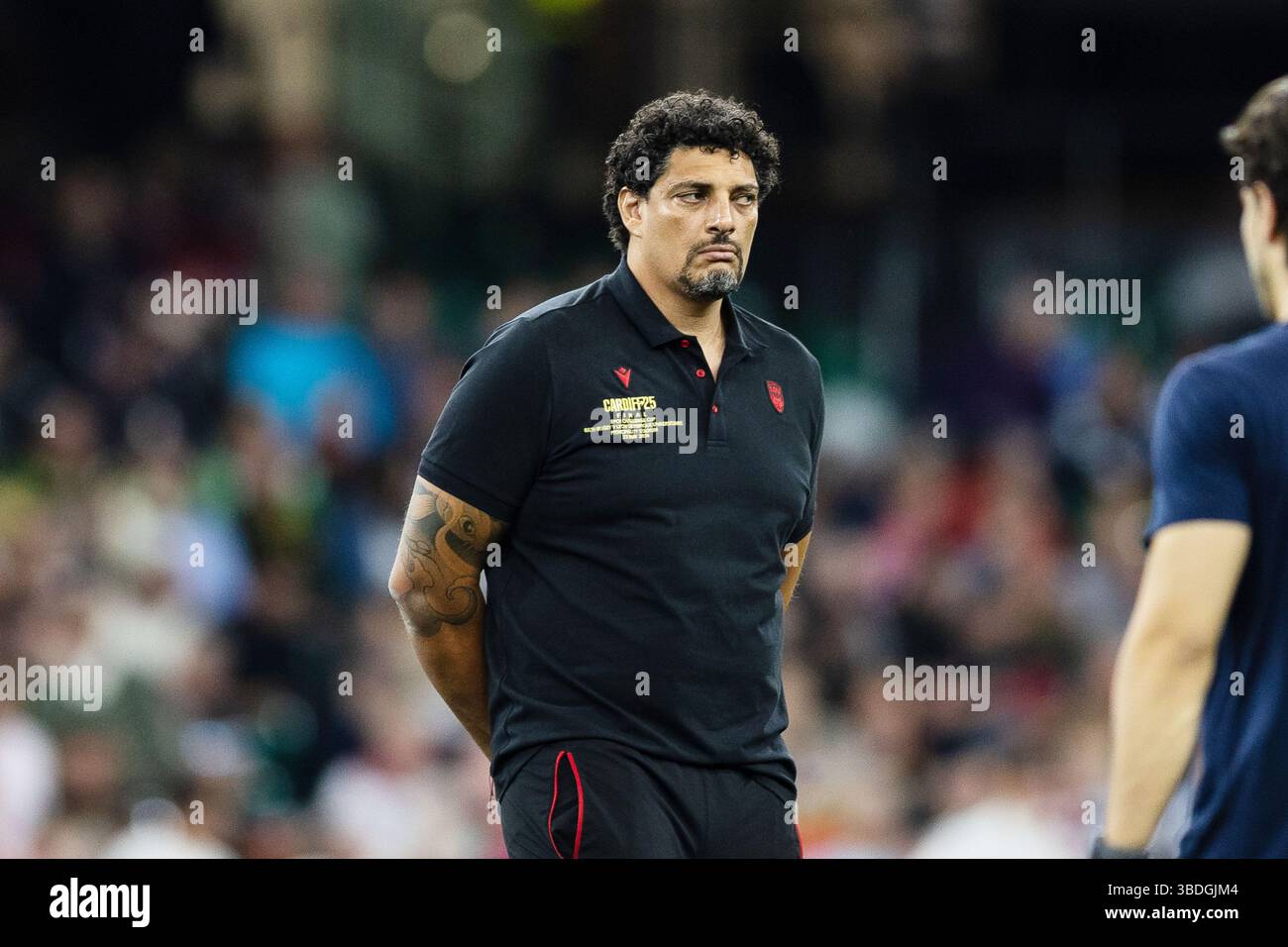 Heach Coach Karim Ghezal of Lyon ahead of the European Rugby Challenge ...