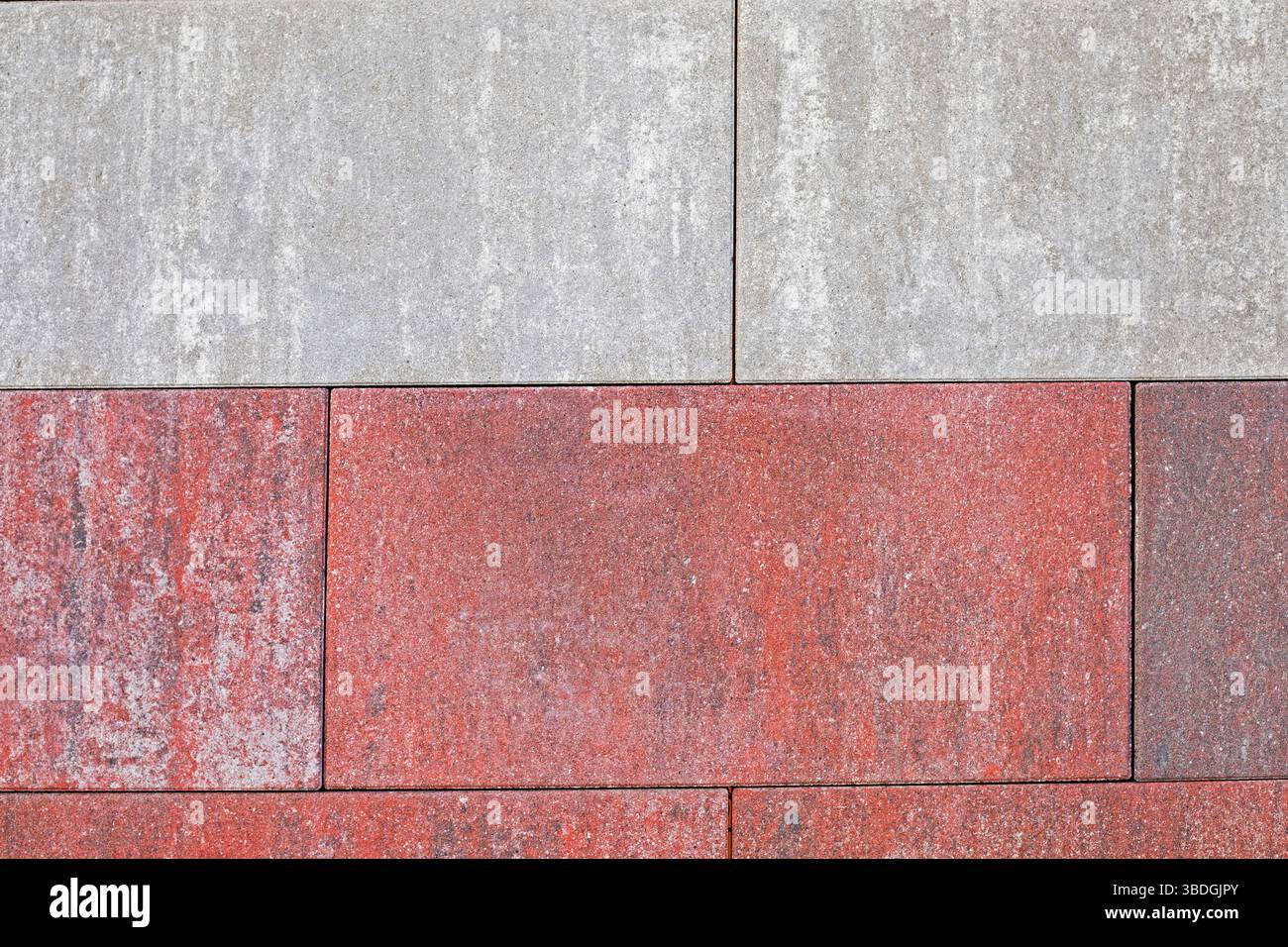 stylish red wide tiles for interiors outside and inside Stock Photo - Alamy
