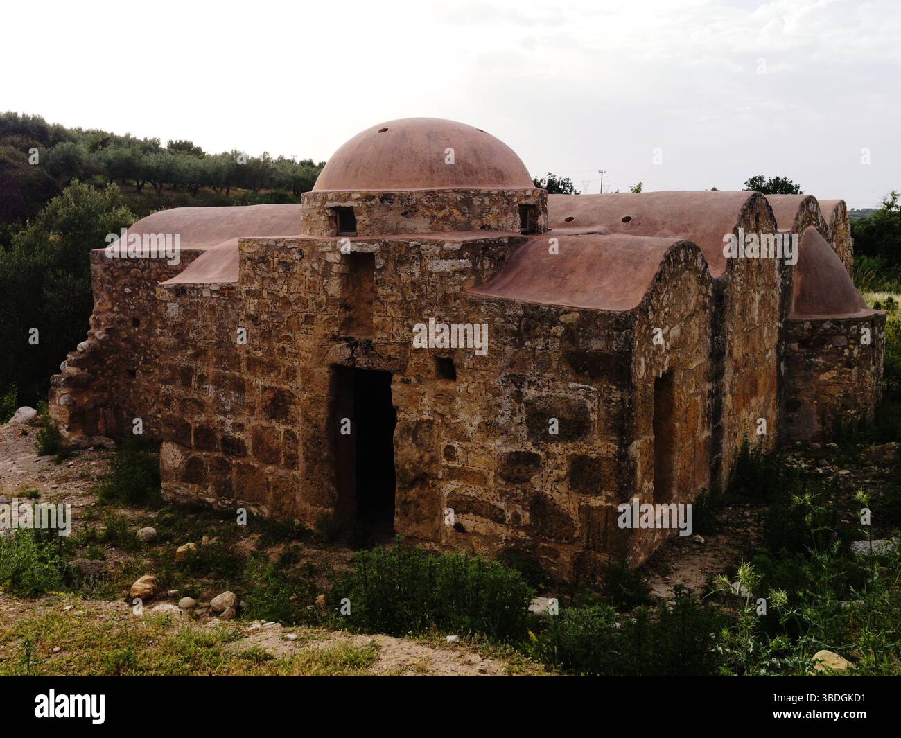 Crete island, Greece. Beautiful byzantine church of Saint Dimitrios ...